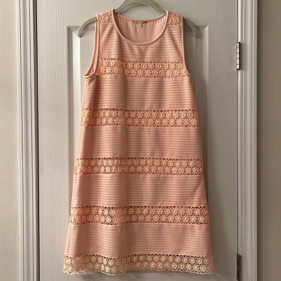 Gianni Bini | Dresses | Gianni Bini Pink Floral Crochet Dress | Poshmark